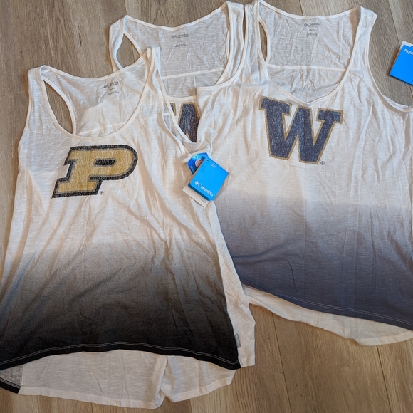 Columbia | Tops | Columbia Collegiate Tank Wa Husky Purdue Xl | Poshmark